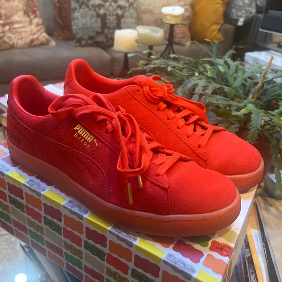 Puma | Shoes | Puma Suede Haribo Poppy Red | Poshmark